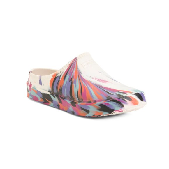 Hunter | Shoes | Hunter Whitewhite Genderless In And Out Bloom Clogs ...